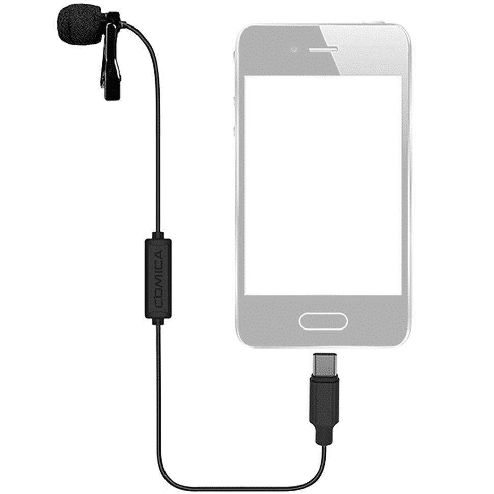 Микрофон петличный Comica V01SP Type-C 2.5м