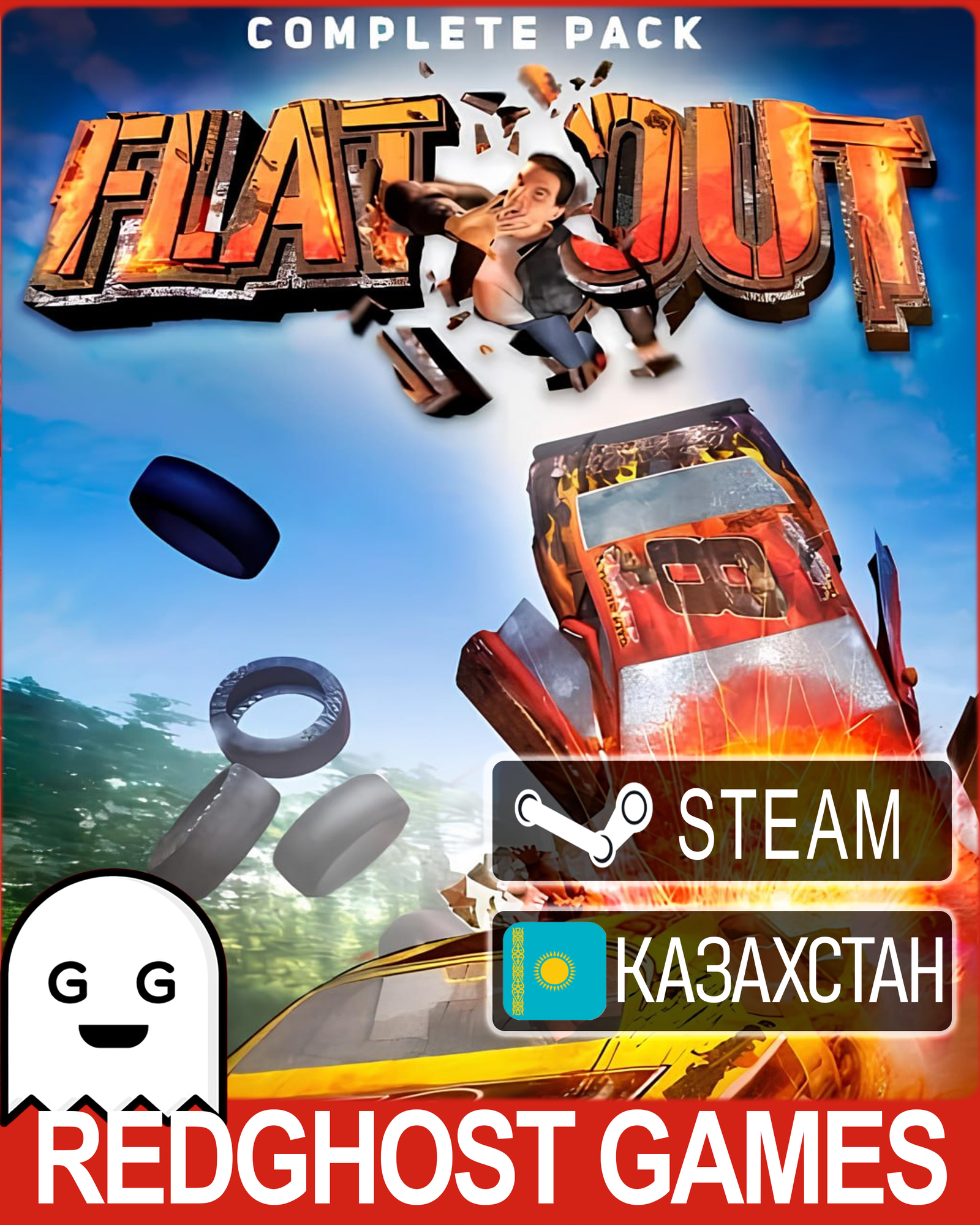 Игра FlatOut Complete Pack, цифровой код для PC(ПК), Русский язык. Steam подарок Казахстан