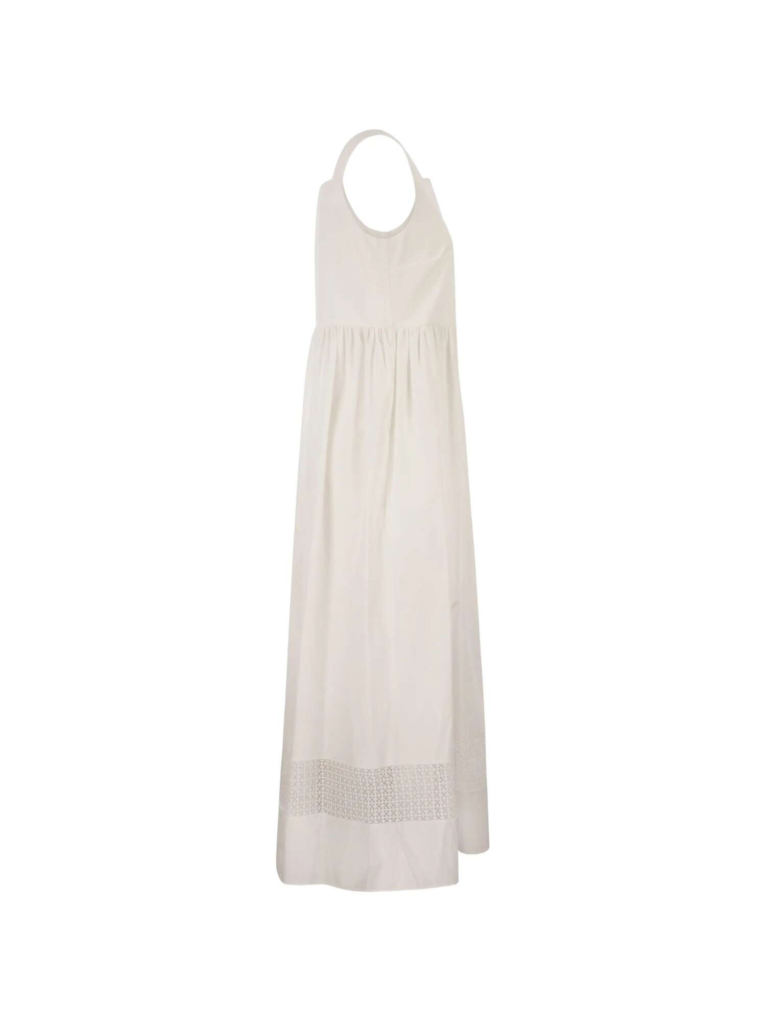 Платье WEEKEND Cotton midi dress, размер 40, бежевый/белый — фото 1