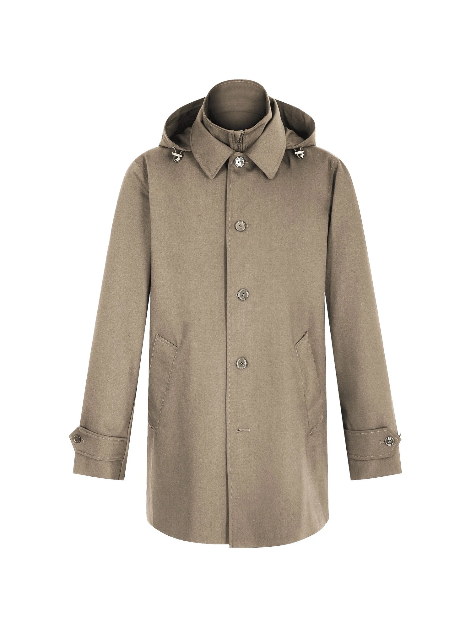 Парка Hooded button-fastening parka