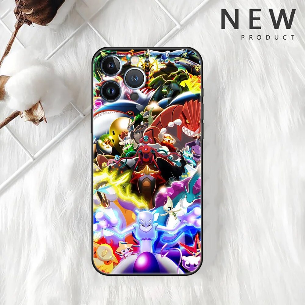 Горячая игра «Покемон» для Apple iPhone 13 Pro Max 11 12 Mini Мягкий чехол B06, for iPhone 11 Pro