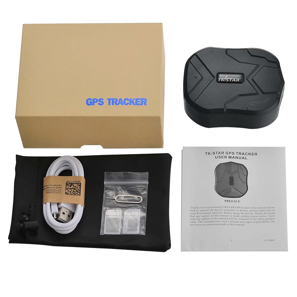 TKSTAR TK905B GPS трекер 2G с коробкой