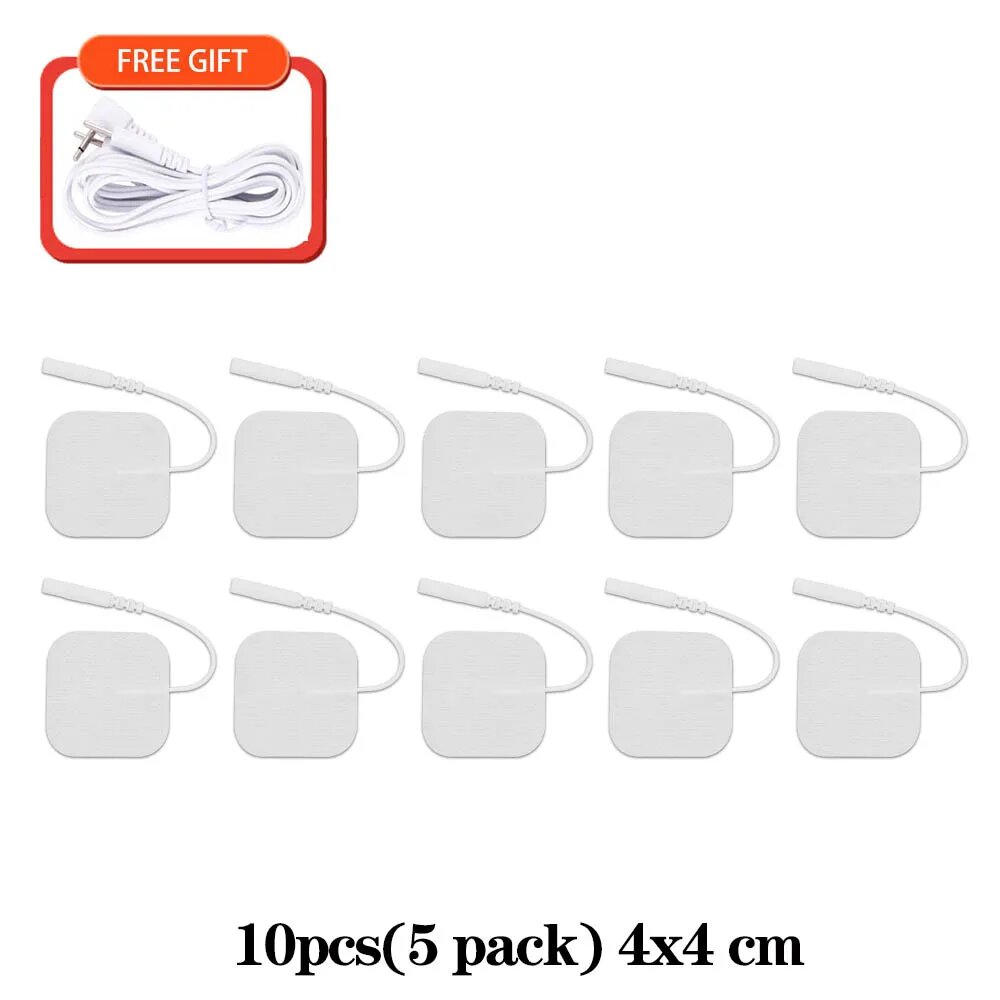 Многоразовые электроды SUOLAER для EMS массажера 10pcs(5 pack)4x4cm