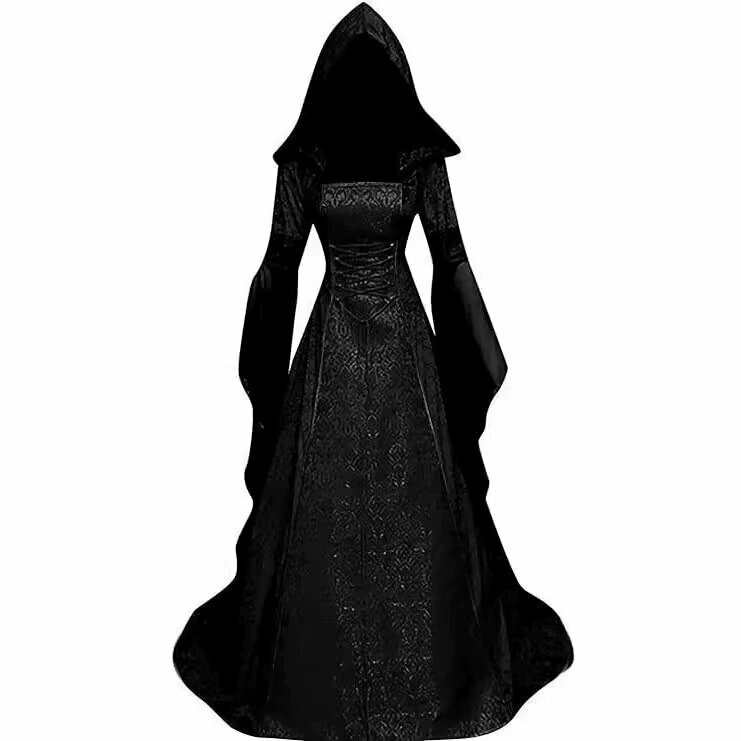 Костюм Ведьмы Стимпанк Черный, 4XL, black