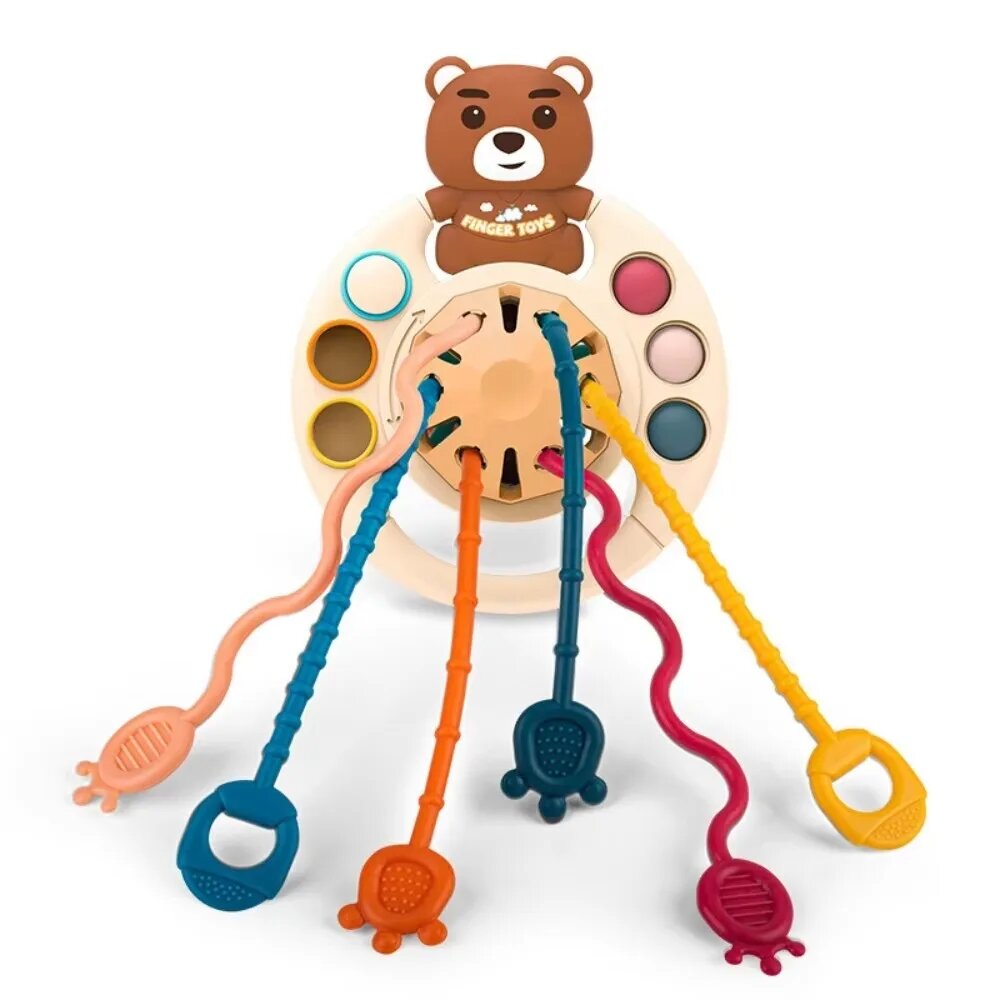 SIRENXI Сенсорная игрушка из силикона для детей 1-3 лет