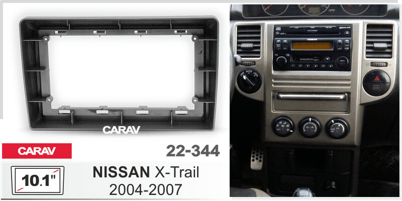 Переходная рамка 10.1 Android для NISSAN X-Trail 2004-2007 CARAV 22-344