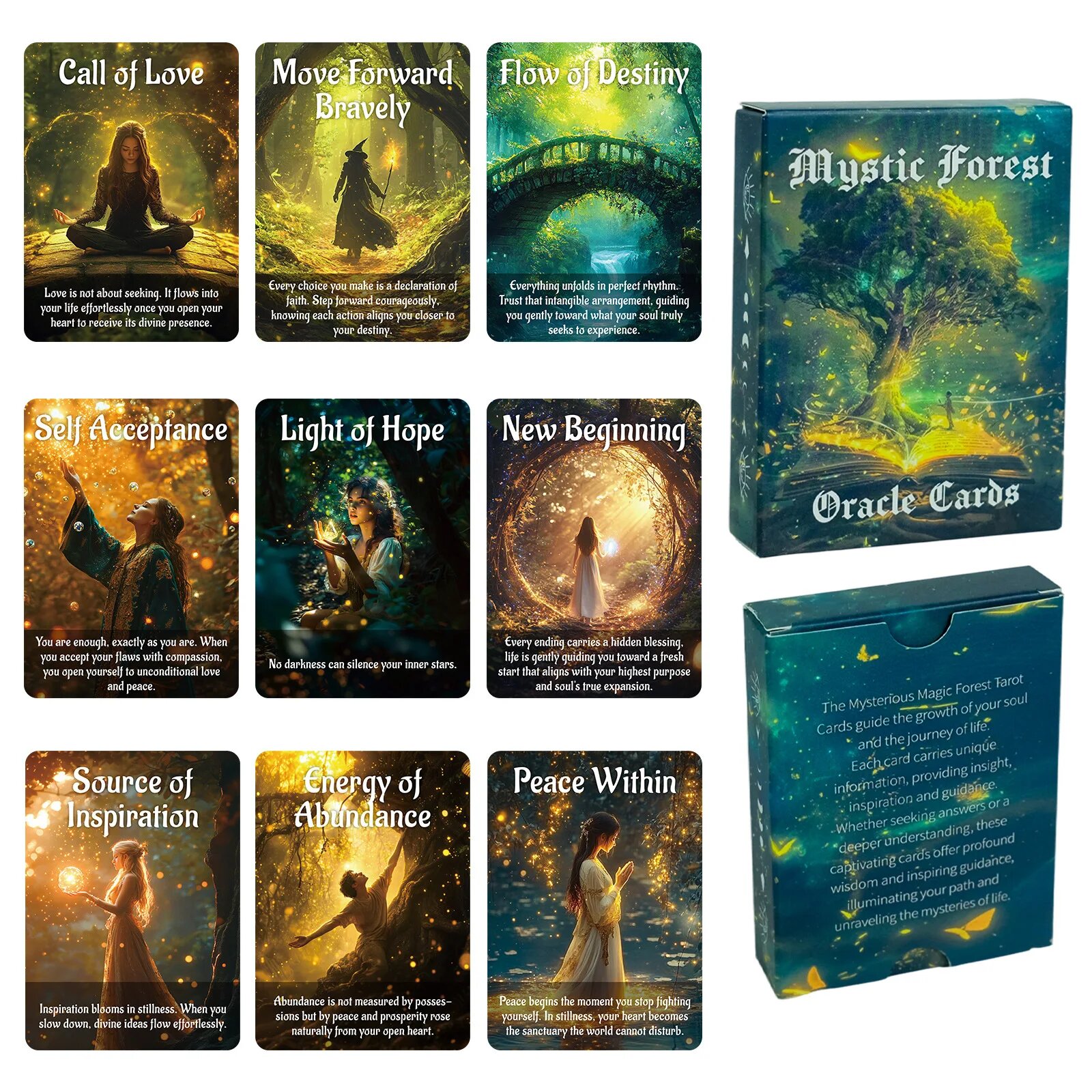 Oracle Mystical Forest, 50 карт
