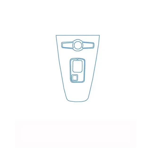 Защитная пленка на консоль Polestar 2 2021-2023, Gear, Left Hand Driver