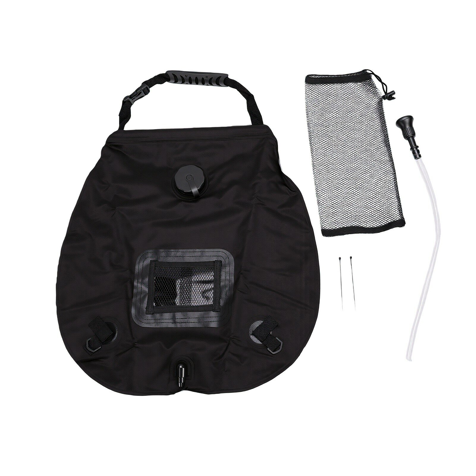 Сумка-душ Solar Shower Bag 20 л, нейлоновая, портативная, для кемпинга, походов, пляжа, плавания и путешествий.
