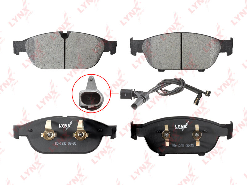 LYNXauto Колодки тормозные AUDI A6 11-18/A8 3.0-4.2 (1LL) 09- передние