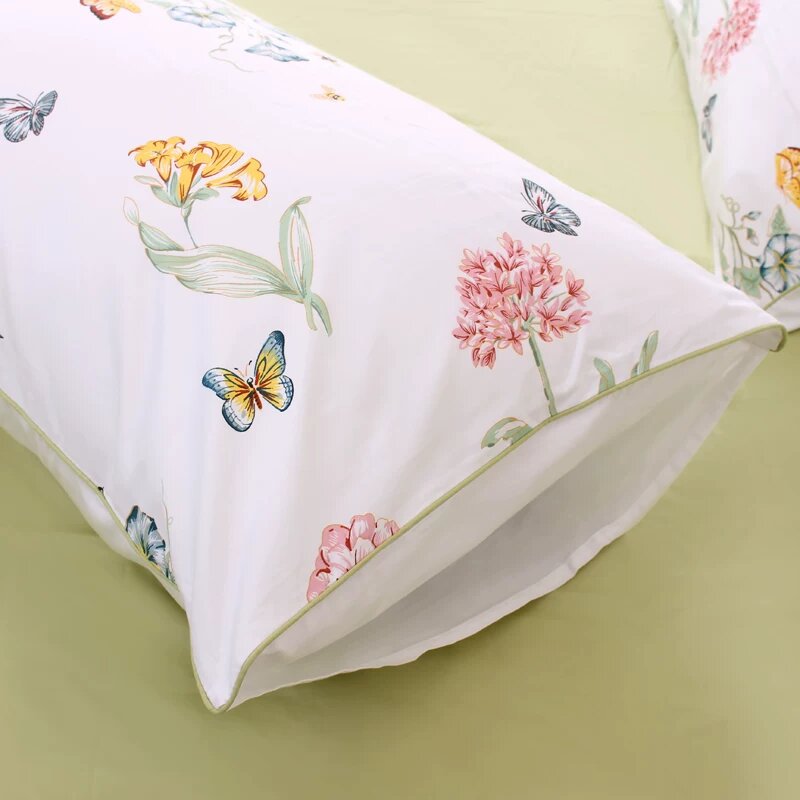 Набор подушек Butterfly White 48x74 см, хлопковые чехлы из 60-нитевой сатина, премиум качество