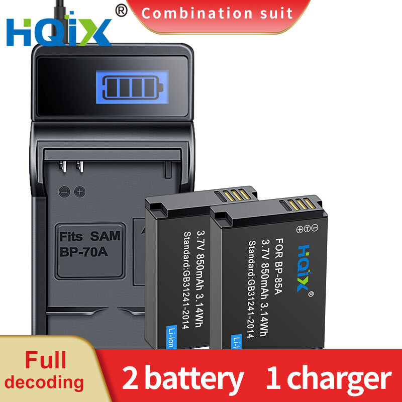 HQIX для Samsung ST200F WB210 PL210 SH100 камера BP-85A зарядное устройство Аккумулятор