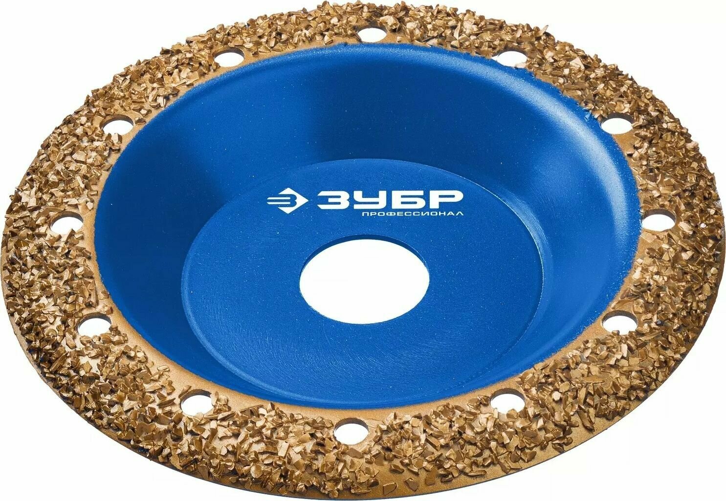 Наклонная обдирочно-шлифовальная чашка №2 среднее зерно 125 мм Зубр 33435-2