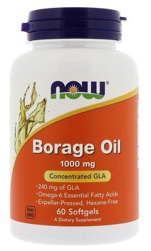 Омега 3,6,9 NOW Borage Oil 60 гел. капс.