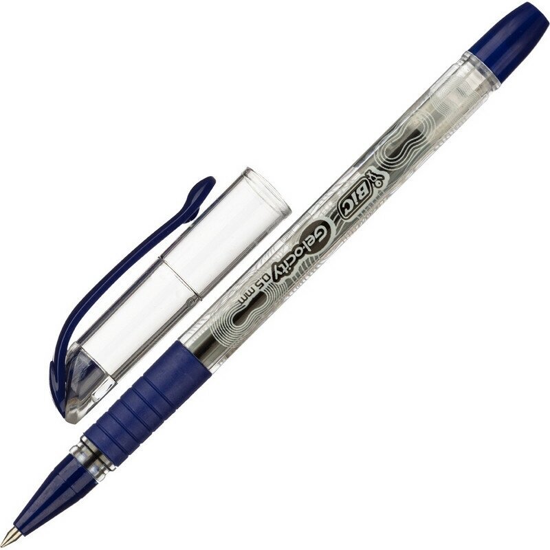 Ручка гелевая неавтоматическая BIC Gelocity Stic резин. манжет. синяя