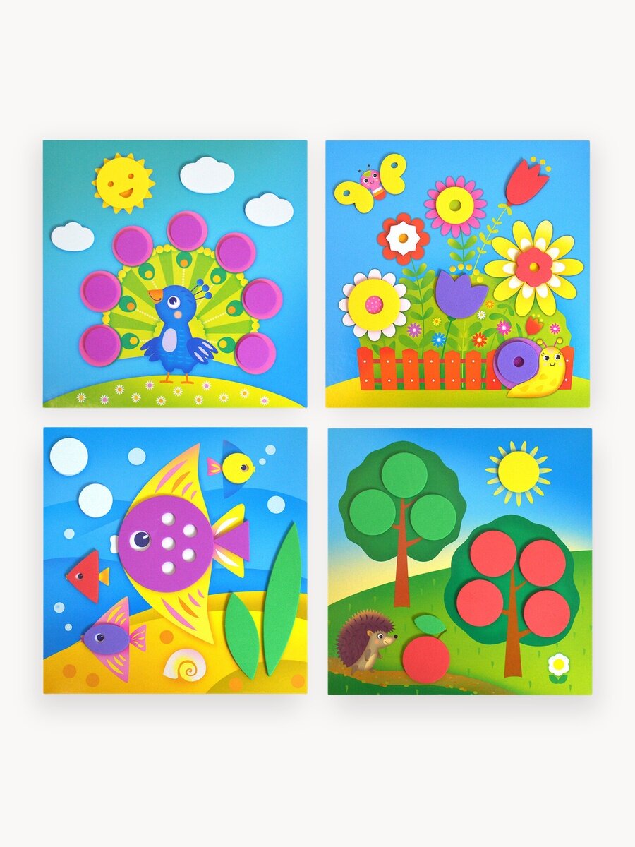 Мягкая картинка для малышей. Моя первая аппликация Арт. 4166