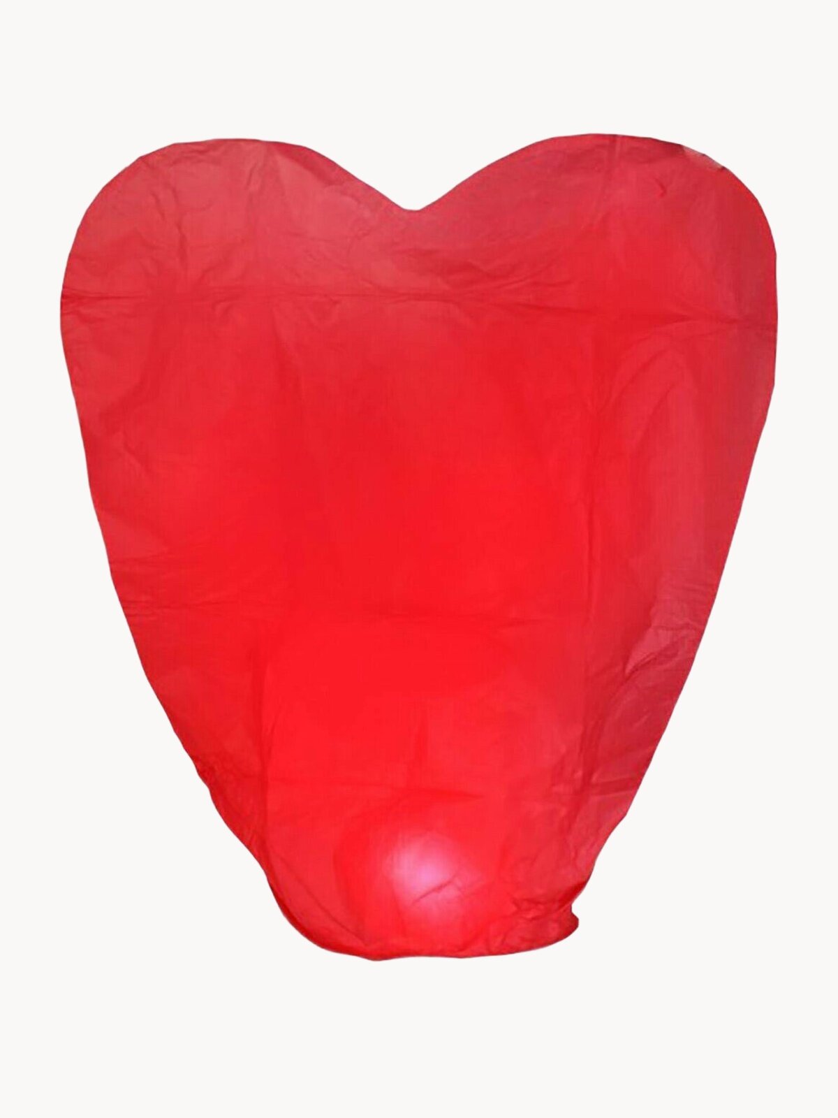 Фонарь желаний форма сердце Страна карнавалия, красный, бумага, воск