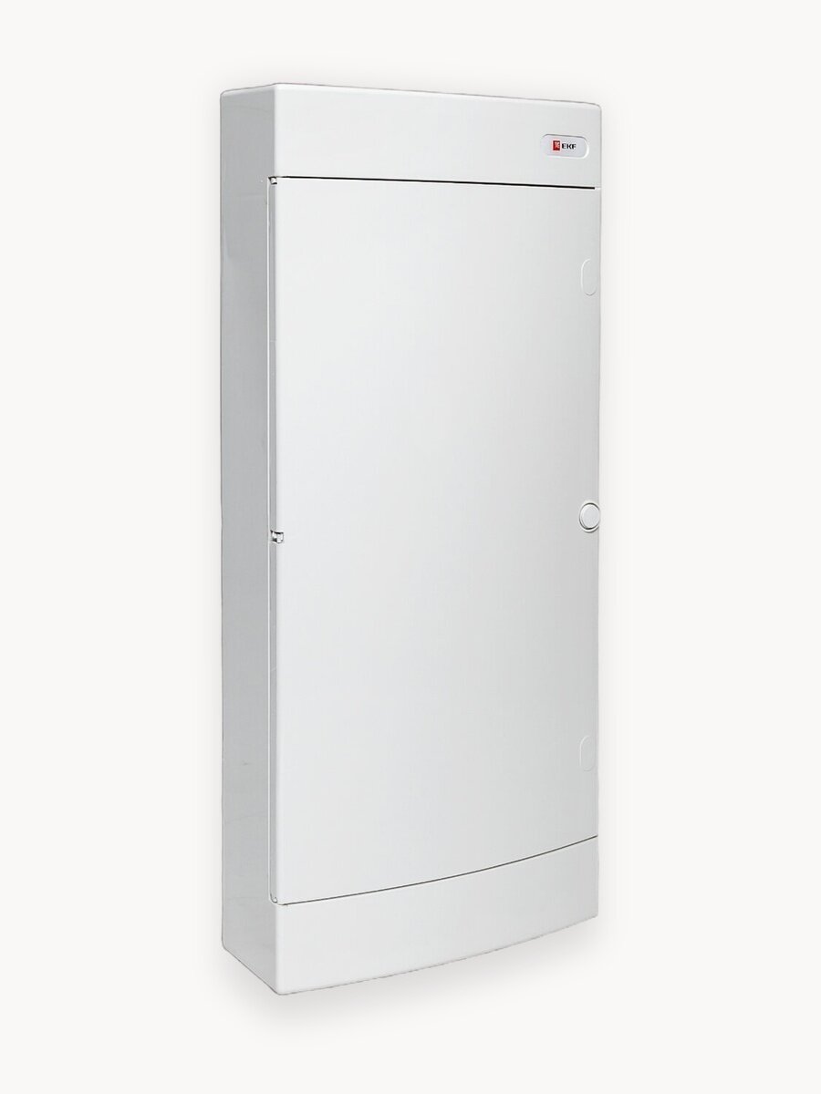 Щит слаботочный навесной пластиковый EKF "Unix" белая дверь, 4 габарит, с монтажной платой IP41