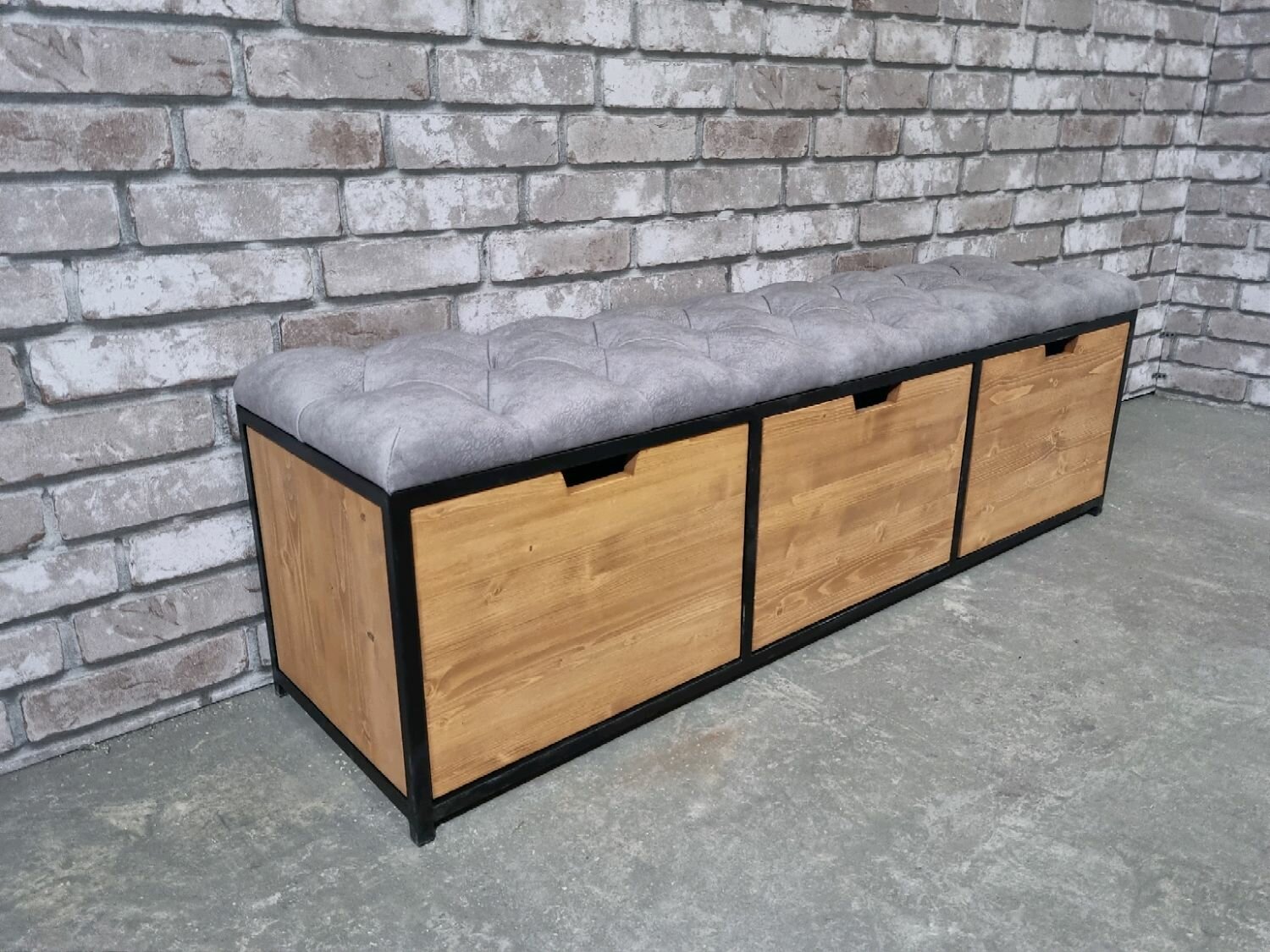 Обувница "EasyLOFT" в стиле лофт, для дома и дачи, 150х40х55 см.