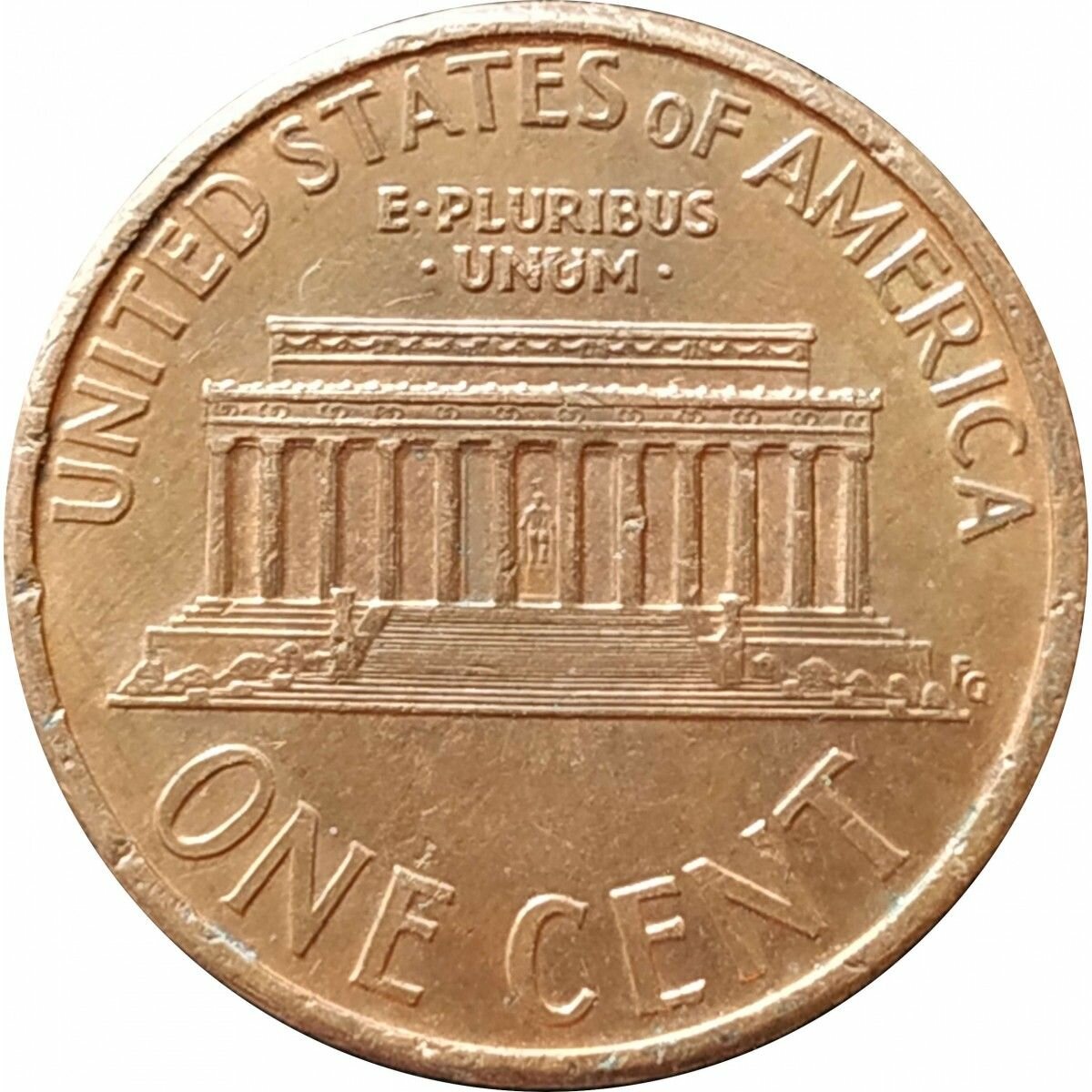 1 цент 1995 США D из оборота