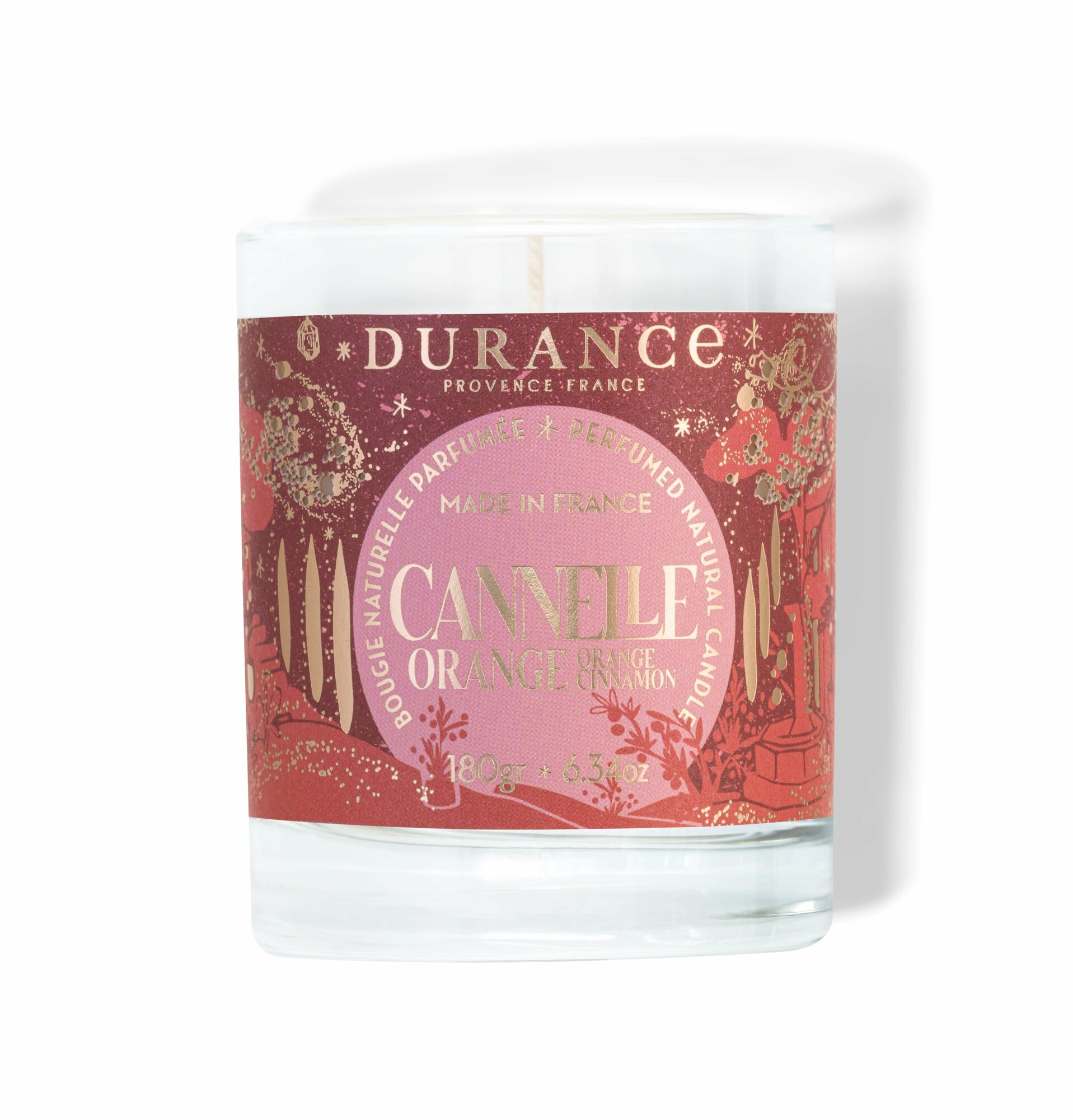 Durance / Ароматическая свеча 180гр Апельсин и корица/Orange-Cinnamon