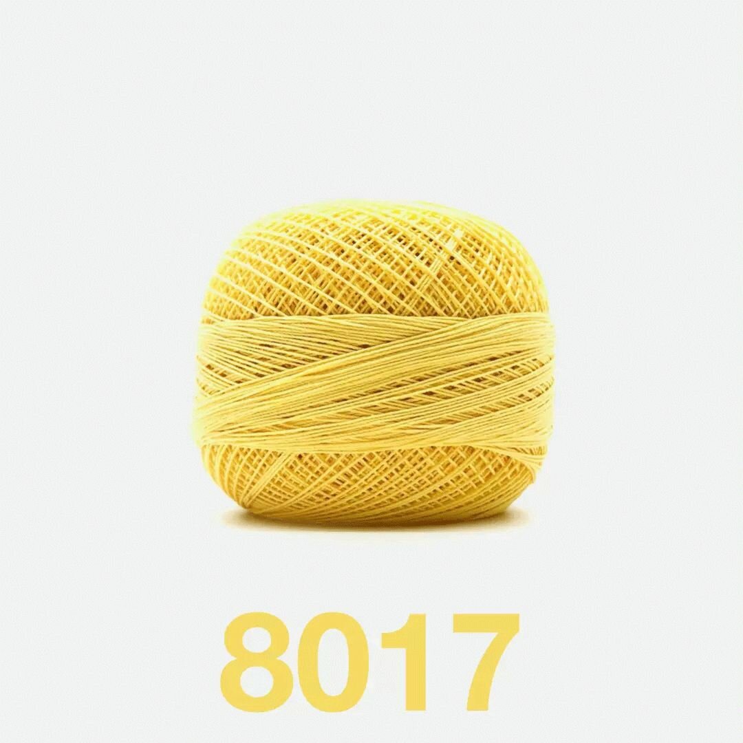 Нитки #80 для вязания кружева и украшений, 100% хлопок, 10 гр. (170 м.) цвет 8017