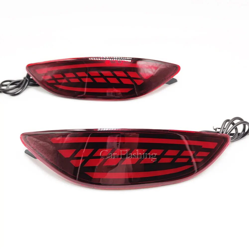 Автомобильный светодиодный задний бампер для Hyundai Accent Verna Solaris Brio 2008-2015, задний отражатель, стоп-туманная фара, указатель поворота 3 Functions A