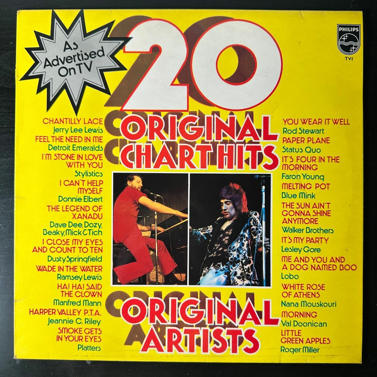Виниловая пластинка Сборник 20 Original Chart Hits (Англия 1972г.)