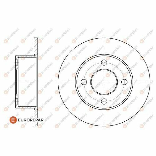 Диск тормозной audi 100 (44, 44q, c3) 2.2 82 EUROREPAR 1618874580