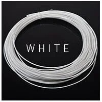 Электронный провод PTFE, посеребренный, 2/5/10 м 24AWG Sq0.2mm, White, 5 meters