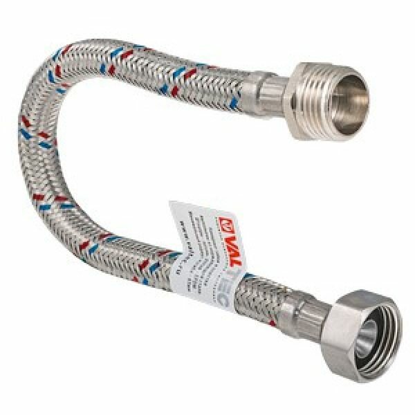 Гибкая подводка для воды Valtec 1/2" г/ш, 60 см (VTf.002. IS.0404060)