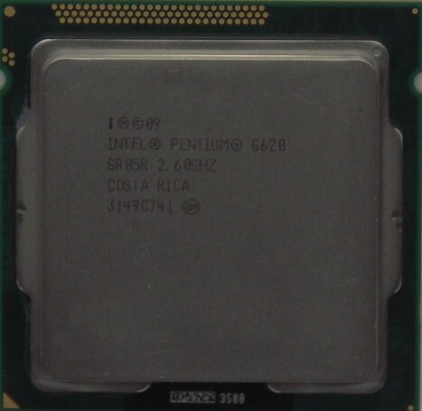 Процессор Intel Pentium G620 2,6 GHz, Socket 1155/3Mb/2x Core/HD Graphics, SR05R Costa Rica