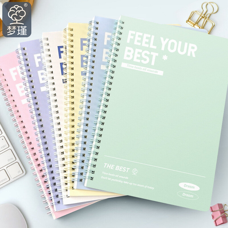 Спиральная книга "B5 color A5", изысканная, утолщенная, 6 цветов