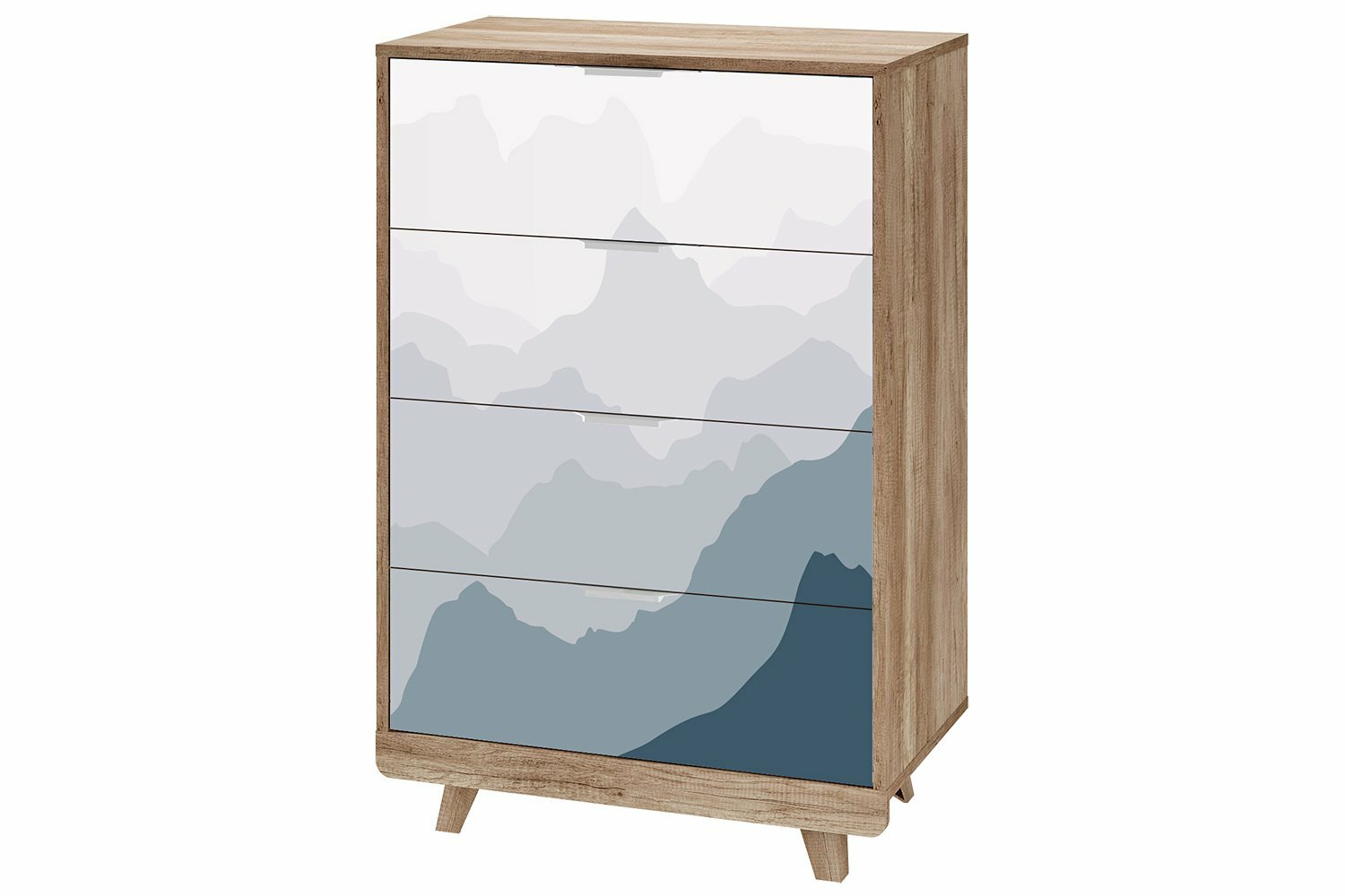 Комод Hoff Мегаполис, напольный, 70х105,2х40,4, МДФ/ЛДСП, цвет дуб Каньон, дизайн: аква