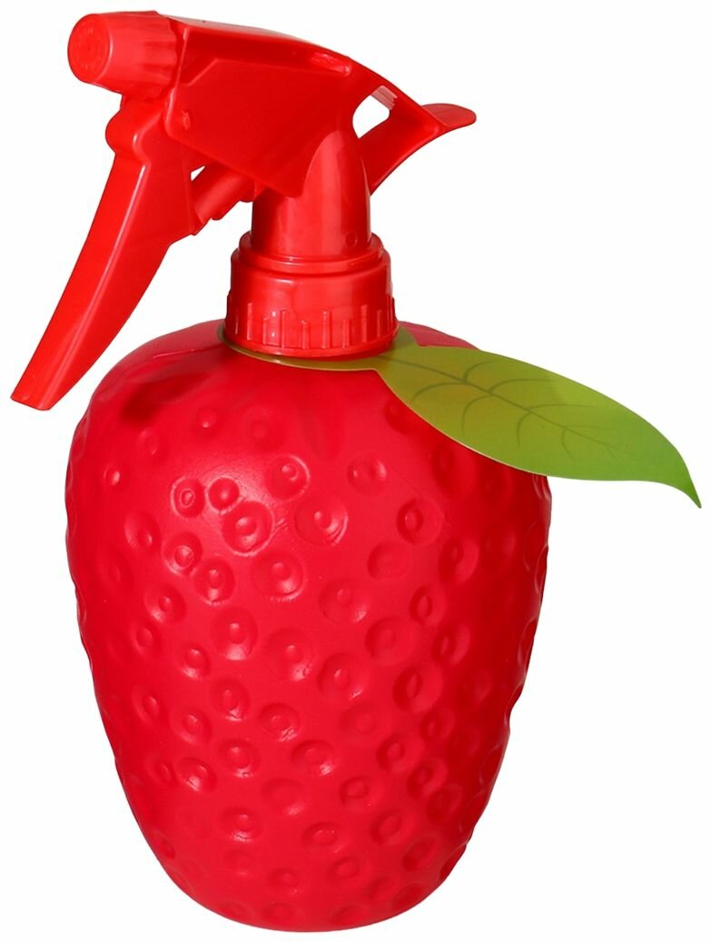 Пульверизатор для воды "Клубника", опрыскиватель садовый, распылитель для растений, 0,5 л, цвет красный