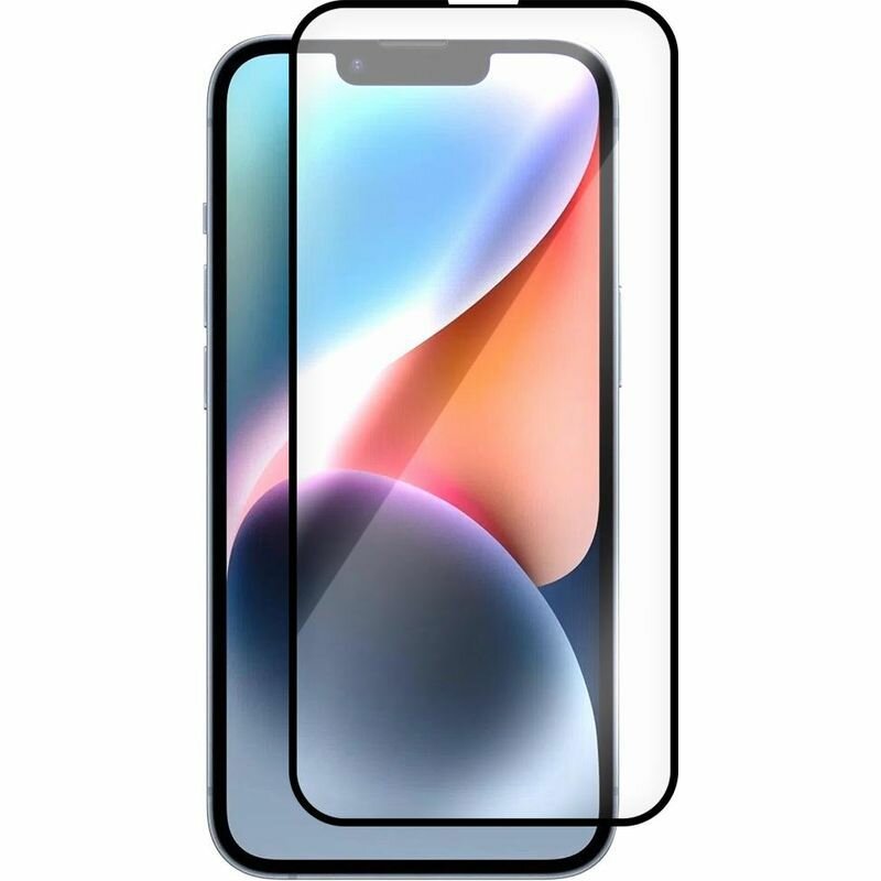 Защитное стекло Krutoff Premium для Apple iPhone 15 Black