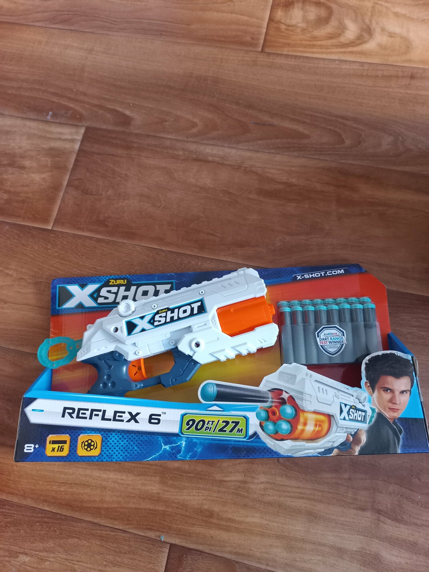 Набор X-Shot Рефлекс 6, стрельба мягкими пистонами, перезаряжается