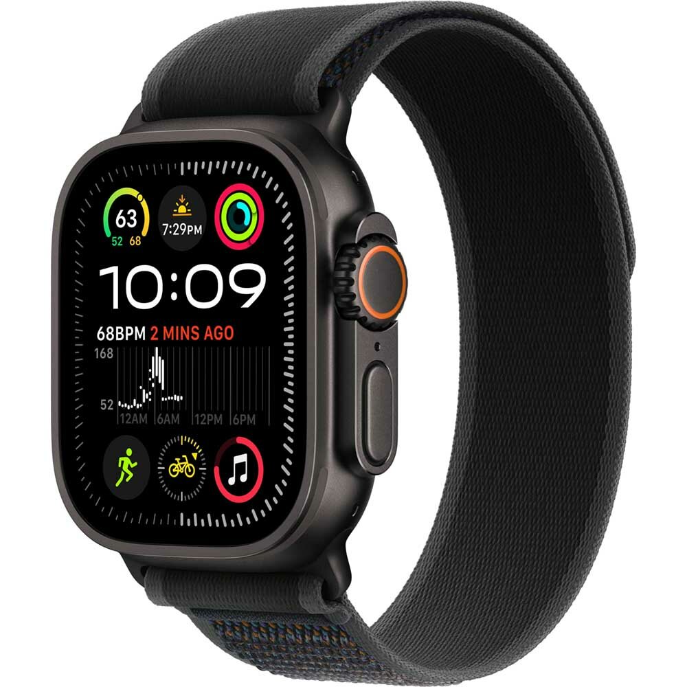 Часы Apple Watch Ultra 2 New 49mm Titanium Case Black with Black Trail Loop M/L