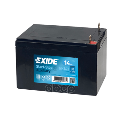 Аккумуляторная Батарея Exide Start-Stop Auxiliary [12V 14Ah 80A B0] EXIDE арт. EK143