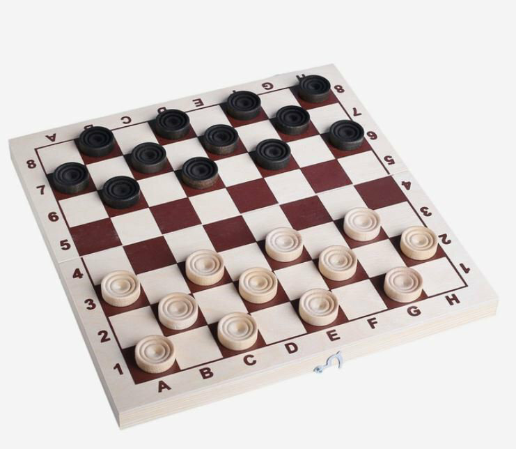 Шашки "Классика" (шашки дерево, доска дерево 30х30 см) микс 1402881 30х30 см "Классика" NO NAME