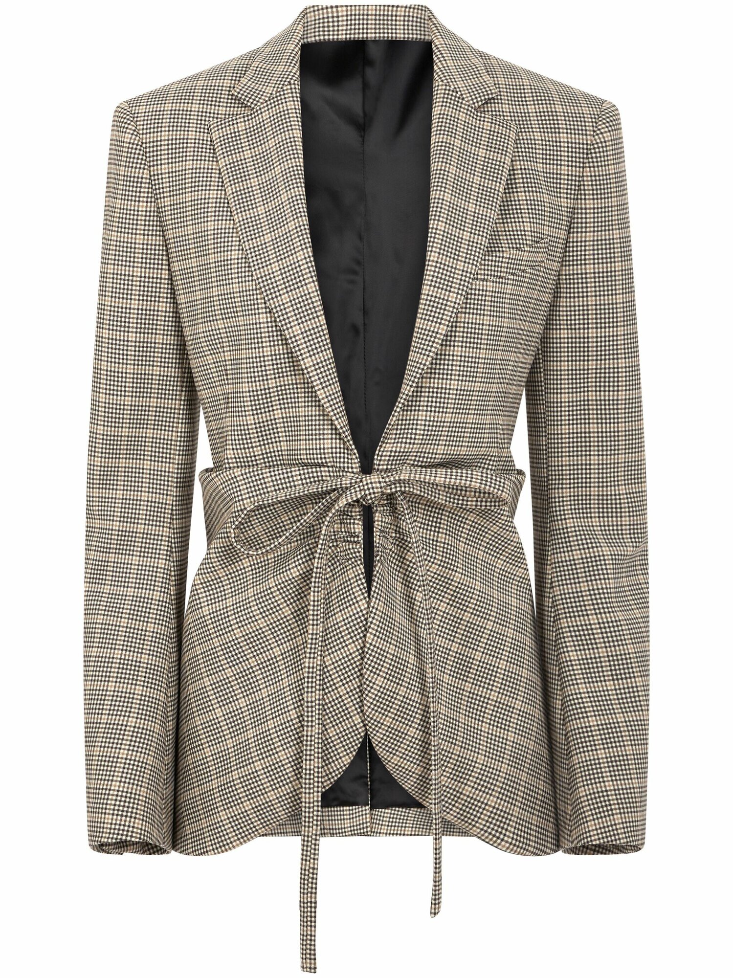 Пиджак Приталенный жакет в клетку