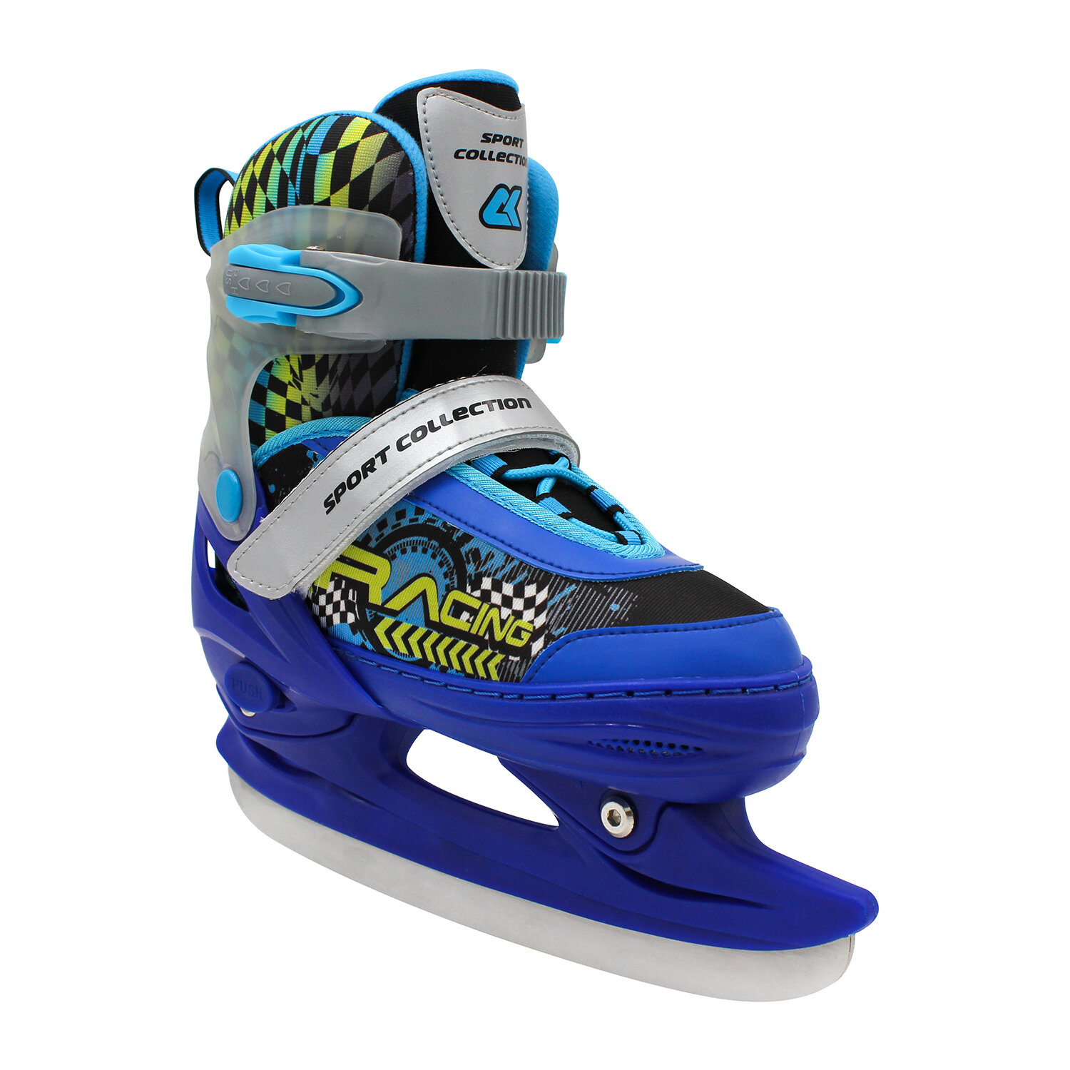 Коньки раздвижные Rgx Ck-sk1104, детские, морозостойкие, синий, размер 33-36