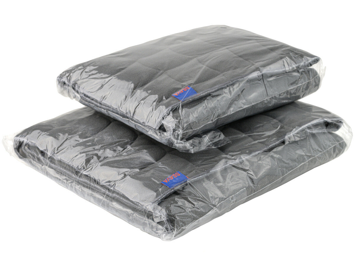 Пеленка пятислойная для собак и щенков многоразовая, непромокаемая, дышащая. Темно-серая. Размер 70х90 см