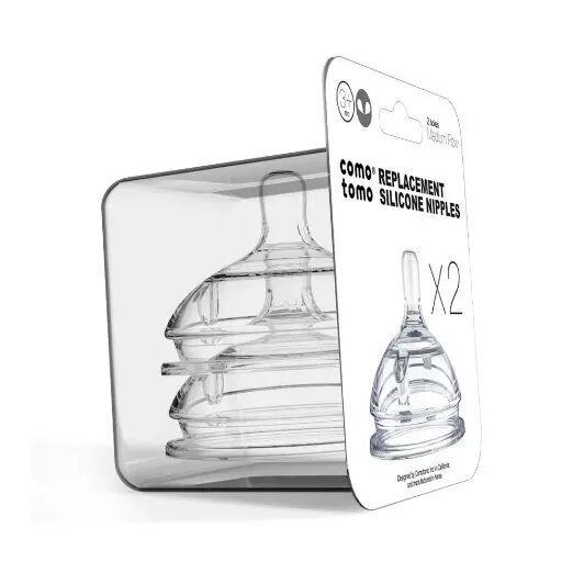 Силиконовые соски Comotomo переменного потока для детей 0-6 месяцев (2 шт.) 2 hole