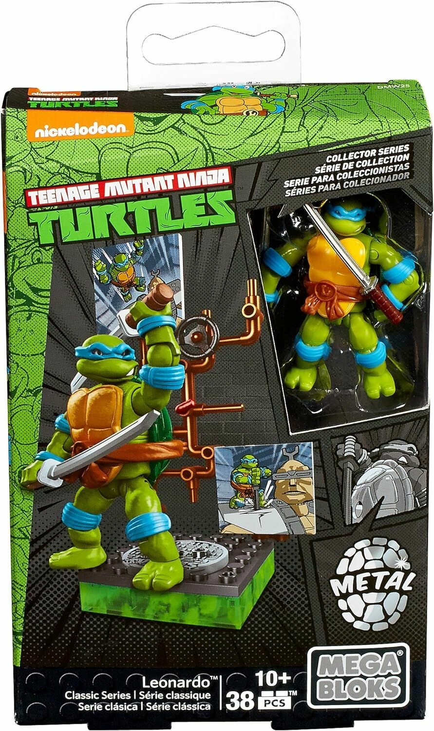 Mega Bloks/Teenage Mutant Ninja Turtles -TMNT 1987, Классическая фигурка Леонардо
