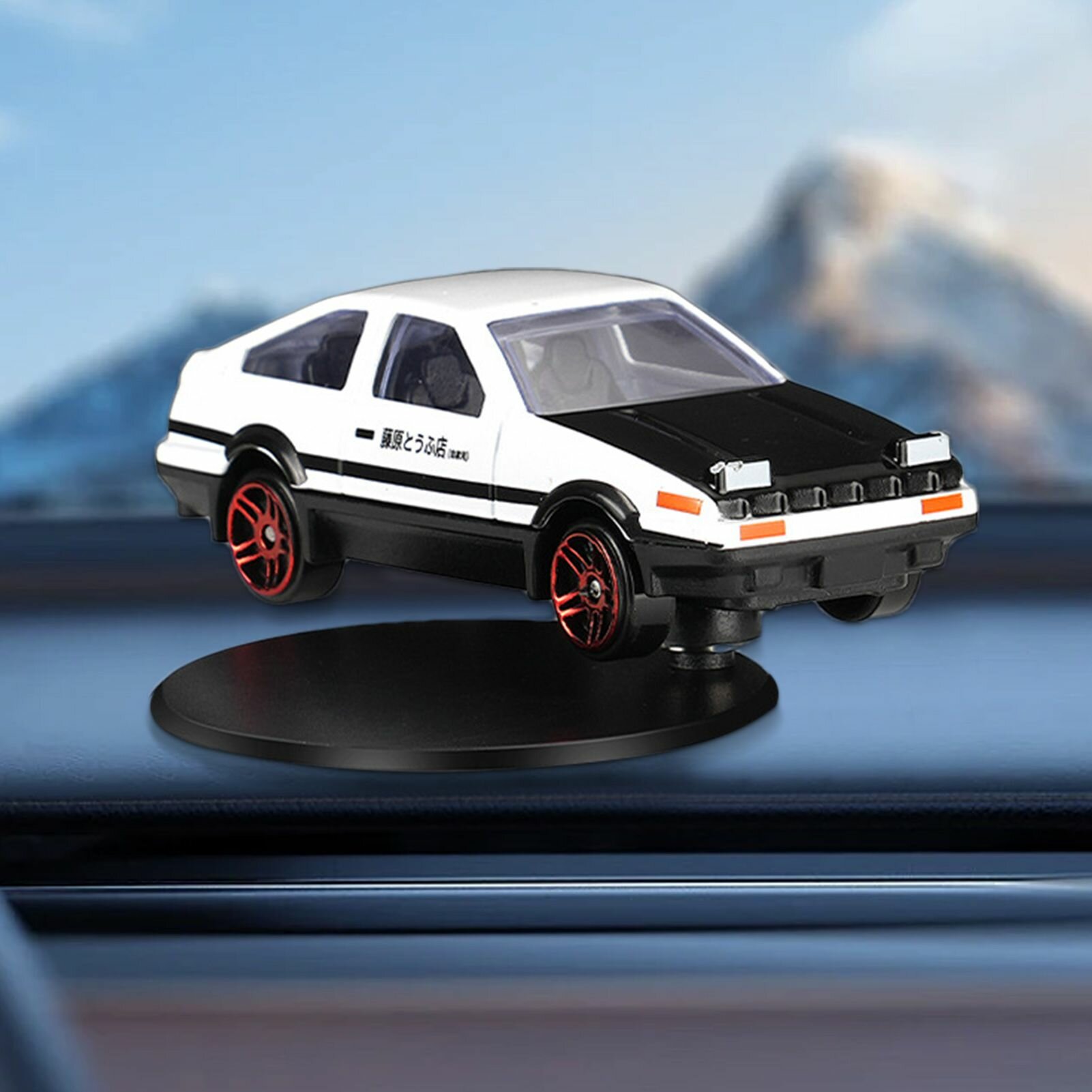Автомобильное украшение на приборную панель AE86 стильный декор для фанатов дрифта и аниме, цинковый сплав