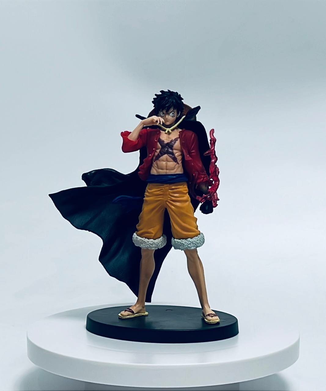 Фигурка 3D Мугивара Соломенная шляпа из аниме Ван Пис (One Piece) - Монки Д. Луффи (Monkey D. Luffy) 17 см (тип 1) (коробка)
