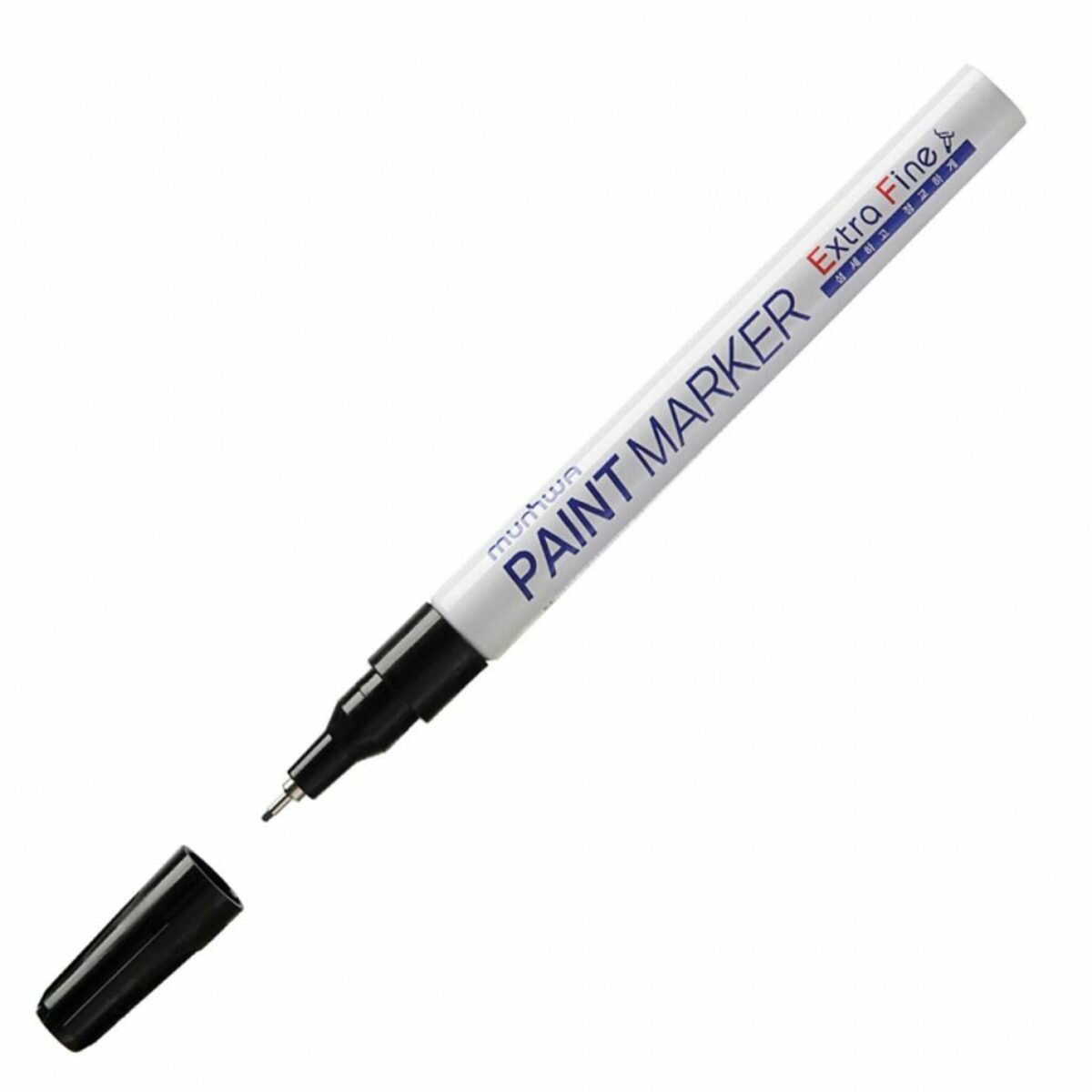 Маркер-краска MunHwa Extra Fine Paint Marker (1мм, черный, нитро-основа) (EXPM-01), 12шт.