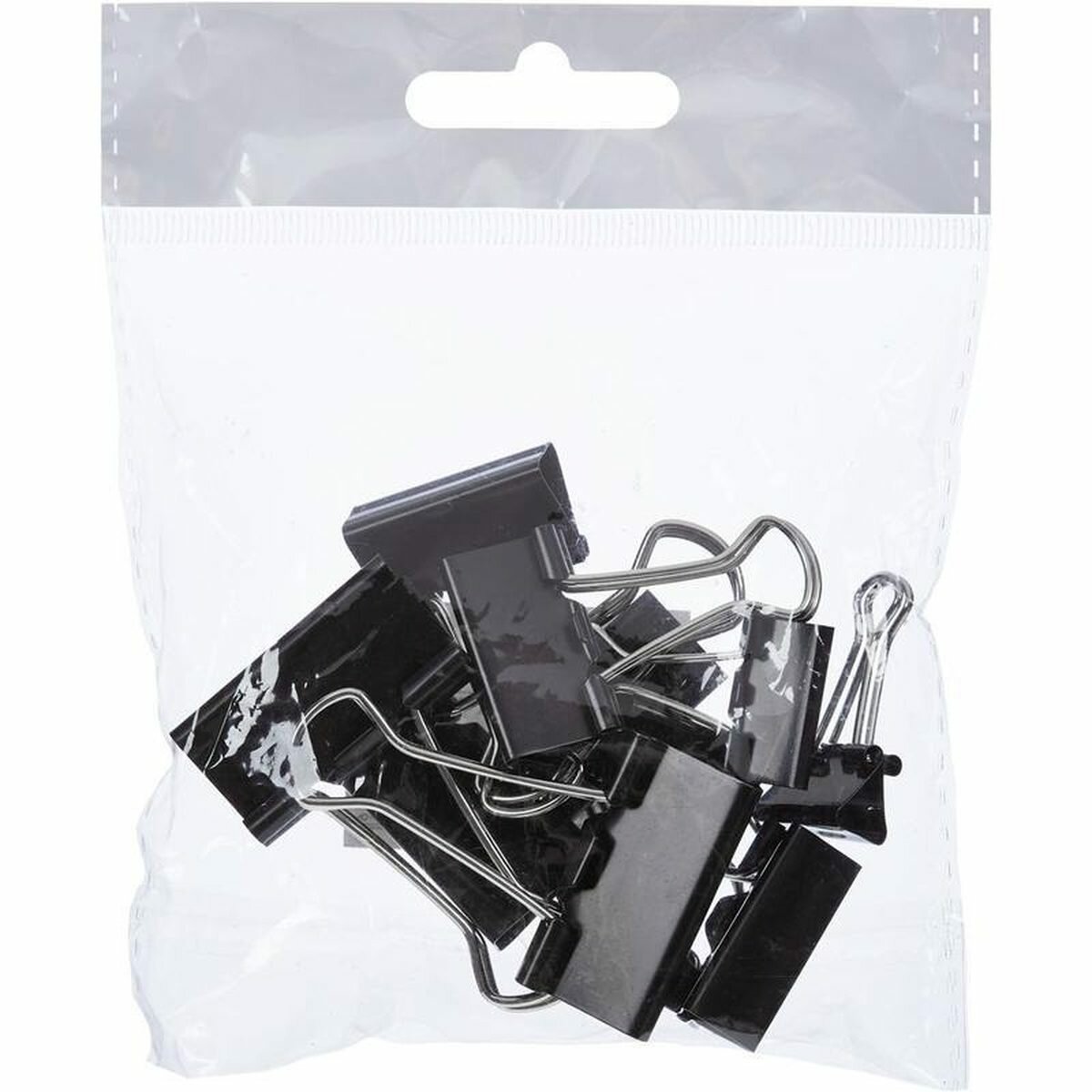 Зажимы для бумаг металлические Attache (19/25/32мм, до 140 листов, черные) 10шт, 12 уп.