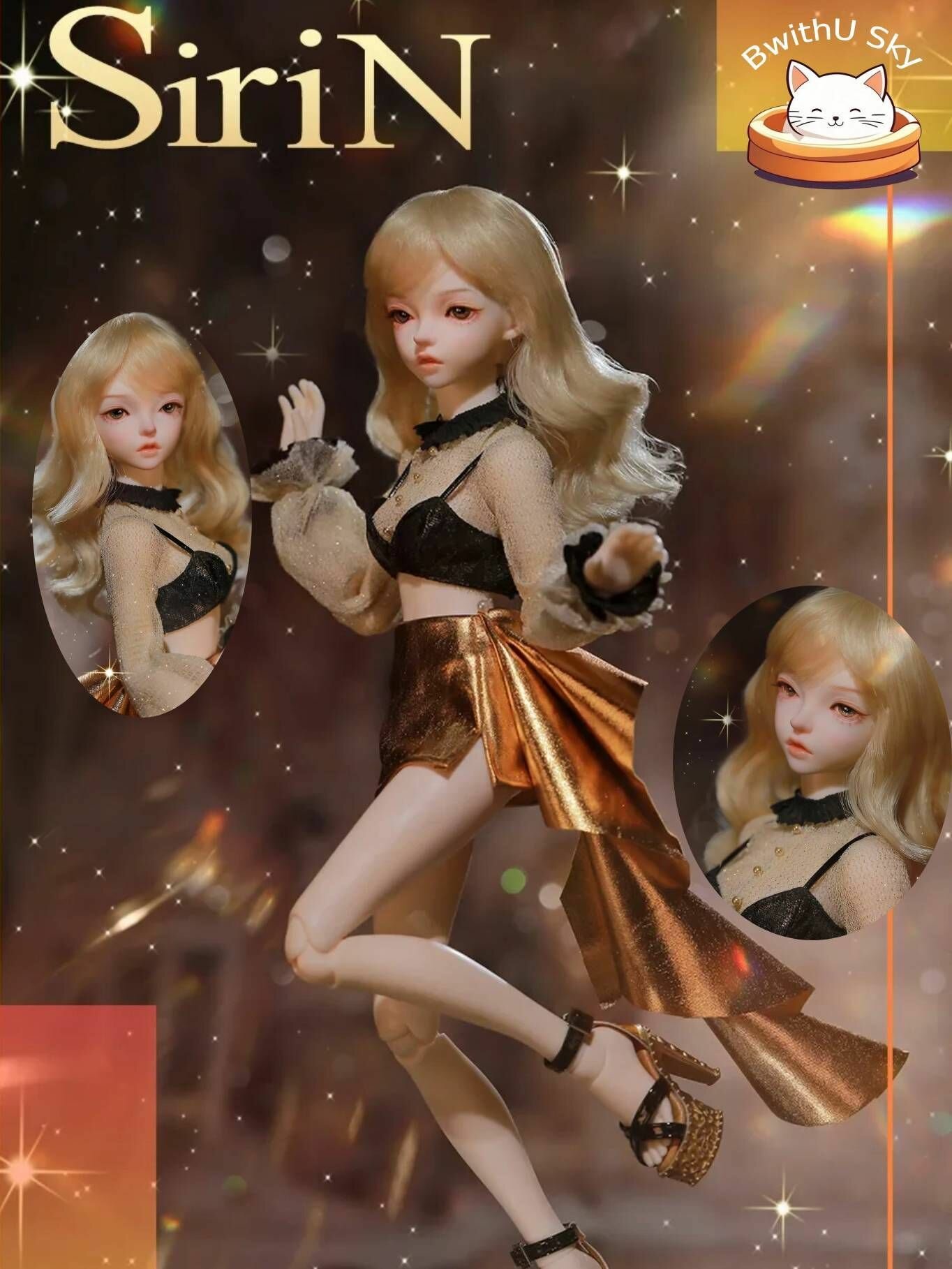 Кукла BwithU "Minifee" Sirin, смоляная, 1/4, 40 см, коллекционная